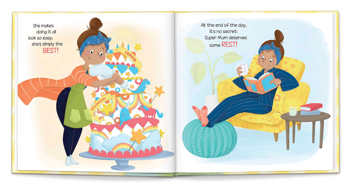 Super Mum Personalised Book – CalEli Gifts