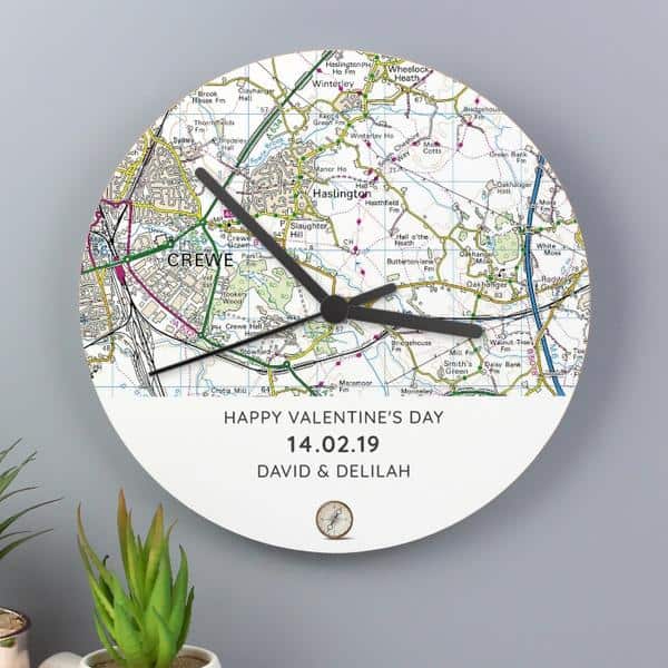 Personalised Wooden Compass Clock – CalEli Gifts